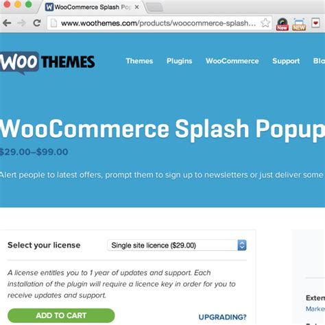 WooCommerce Popup Splash Plugin 9 Version 1 2 1