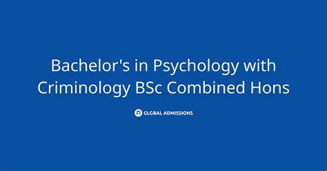 Bachelors In Psychology With Criminology Bsc Combined Hons At Leeds Trinity University Leeds