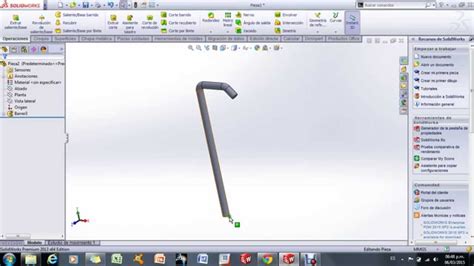 Solidworks Tutorial Basico 7 Salientebase Barrido Youtube