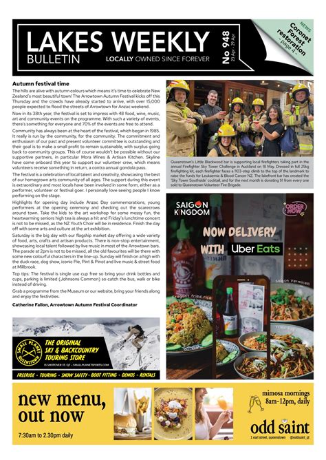 Issue 948 Lakes Weekly Bulletin