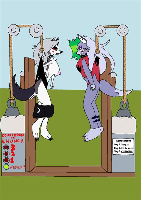 Loona And Roxy Wedgie By Alan439401 On Deviantart