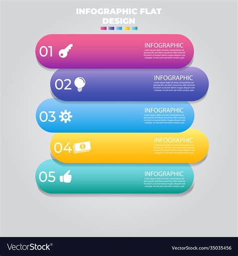 Business Data Visualization Process Chart Vector Image