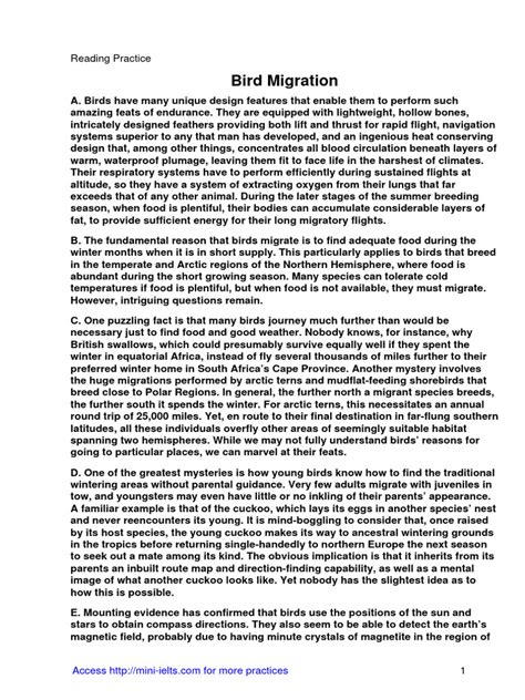 Bird Migration Pdf Bird Migration Birds