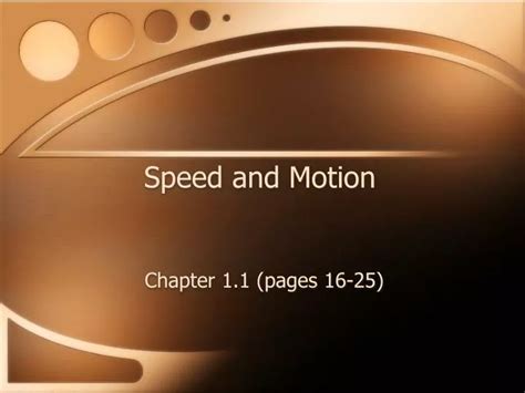 PPT Speed And Motion PowerPoint Presentation Free Download ID 6071063