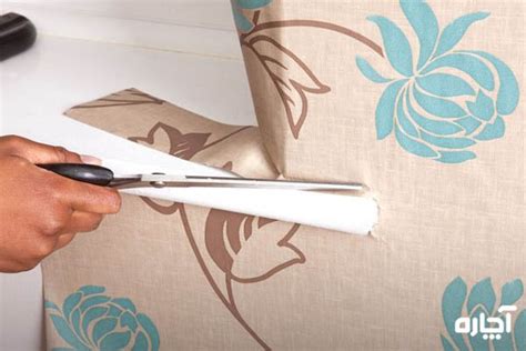 نصب کاغذ دیواری روی کاشی مجله آچاره