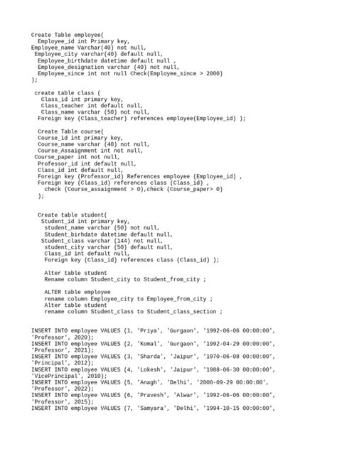 Sql Module Practical Webinar Pdf Data Model Sql