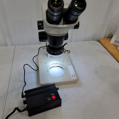 Microscope Led Ring Light Source Illuminator With Metal Dimmer Control