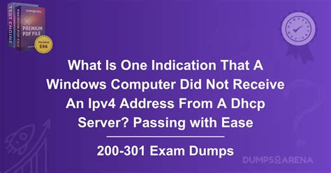 What Is One Indication That A Windows Computer Did Not Receive An Ipv4