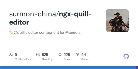 Github Surmon Chinangx Quill Editor 🍡quilljs Editor Component For Angular