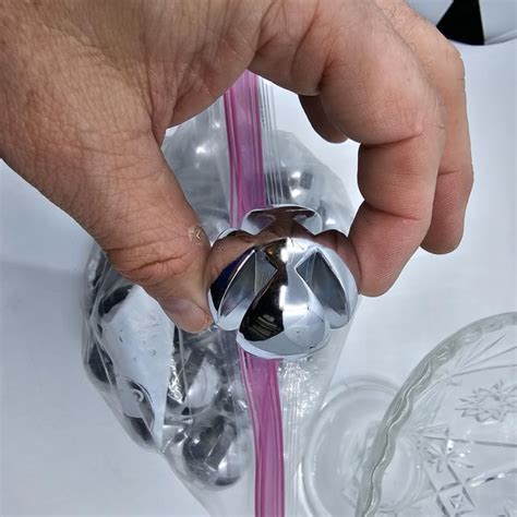 Plastic Chrome Spheres With 4 Evenly Spaced Slots Down Each Side Found