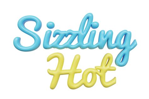 Premium Psd Sizzling Hot 3d Lettering