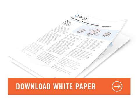 Gene Therapies Guide To Aseptic Single Use Connectors Cpc