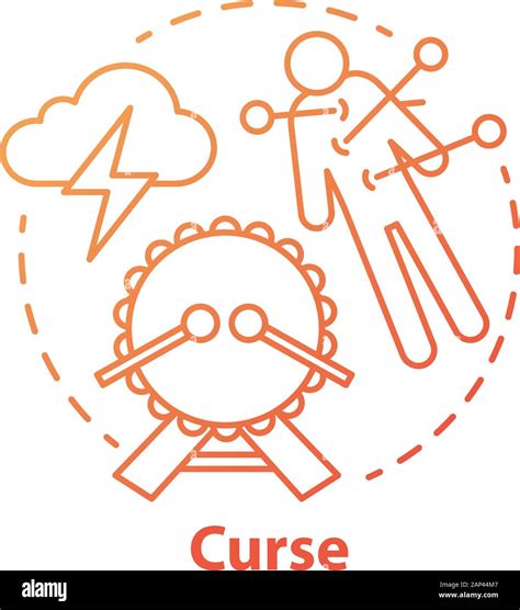 Curse Concept Icon Occultism And Witchcraft Idea Thin Line