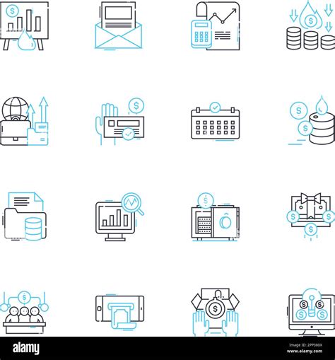 Wireless Communication Linear Icons Set Bluetooth Zigbee G Wi Fi