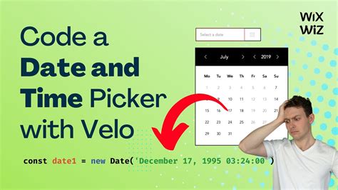 How To Code Date And Time Pickers With Velo Javascript Wix Website Tutorial Youtube