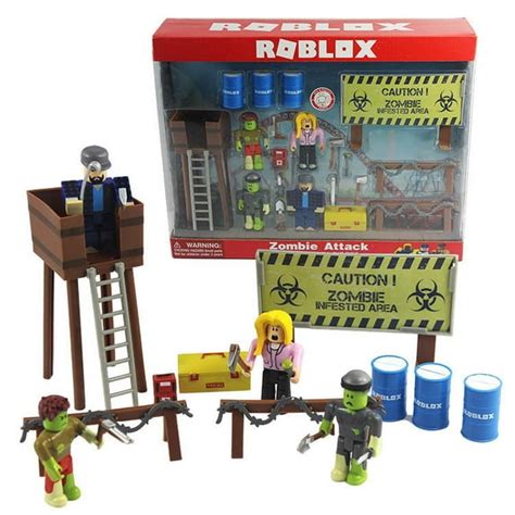Roblox Action Series Zombie Attack Game Game Figure 4 Pack