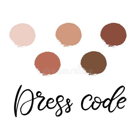 Dress Code Color Palette Stock Illustrations 77 Dress Code Color