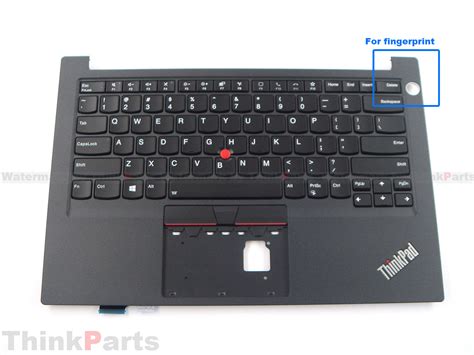 Lenovo Thinkpad E Gen Palmrest Keyboard Bezel Us Backlit Black Fingerprint