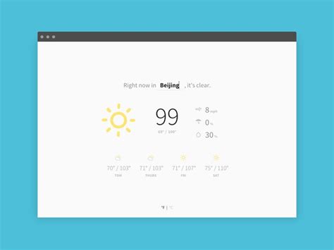 Weather App Web App Design Web Design App