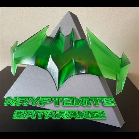 Wayne Tech Kryptonite Batarang Etsy
