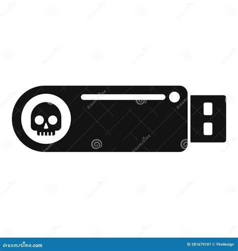 Usb Virus Data Icon Simple Vector Hacker Error Stock Vector Illustration Of Data Online