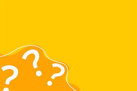 Premium Vector Question Mark Copy Space Background Yellow Quiz Banner