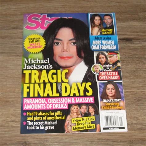 Star 2022 Magazine Michael Jackson Adam Levine Selena Gomez Paris Kelly