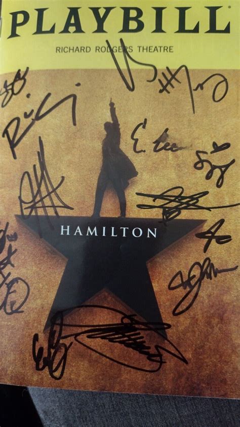 2024 Hamilton Broadway Musical Cast Signed Playbill 4723633373