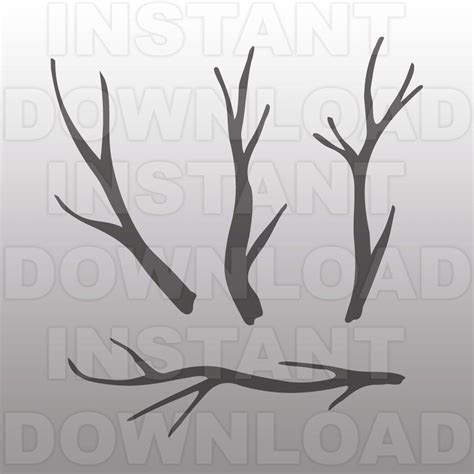 Tree Branches SVG File Tree Limbs Svg Tree Svg Forest Svg Woodland Svg Twigs Svg Silhouette Svg