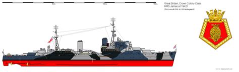 Hms Jamaica Crown Colony Class 1942 Rshipbucket