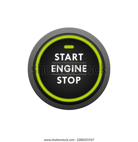 Start Stop Engine Button Engine Starting Stock Vector Royalty Free 2280325767 Shutterstock