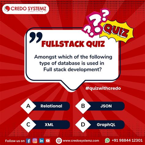 Quiz With Credo Full Stack Development Credo Systemz Posted On The