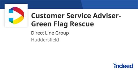 Customer Service Adviser Green Flag Rescue Huddersfield Hd1 2et
