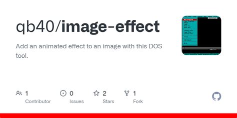 GitHub Qb Image Effect Add An Animated Effect To An Image With This DOS Tool