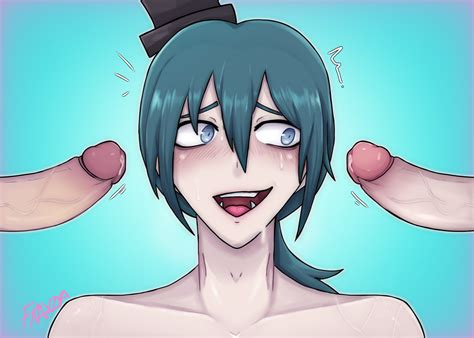 Rule 34 3boys Before Sex Big Penis Blue Eyes Blue Hair Blush