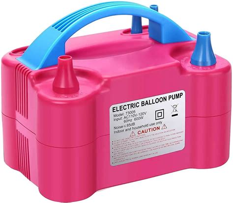 Bomba Electrica Para Inflar Globos Con Doble Inflador Decoracion Fiesta