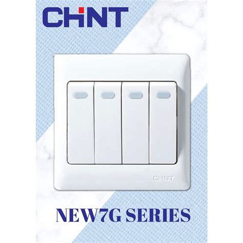 Chint New7g 10ax 250v 4 Gang 1 Way 2 Way Switch Shopee Malaysia
