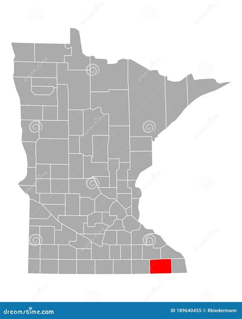 Map Of Fillmore In Minnesota Stock Vector Illustration Of Minnesota