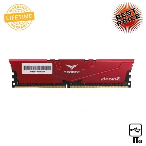 Ram Ddr4 2666 16gb Team Vulcan Z Red ประกัน Lt เเรม เเรมพีซี เเรมคอม Shopee Thailand