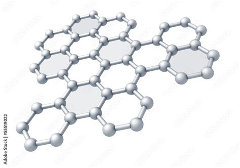 Graphene Molecule Structure Fragment Stock Illustration Adobe Stock