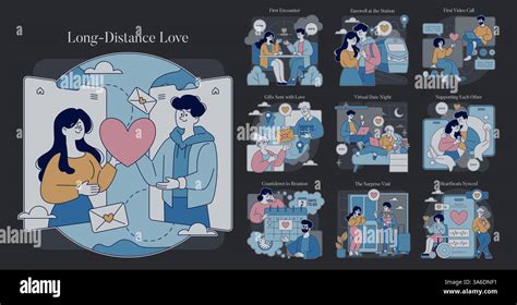 Long Distance Love Illustration Captures The Emotional Journey Of