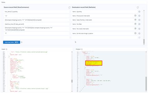 Multi Field Mapping To Netsuite Items List Integration Apps Celigo Connective