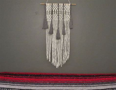 Macrame Wall Hanging Boho Macrame Tassels Modern By Deemacandco Boho Macrame Macrame Patterns