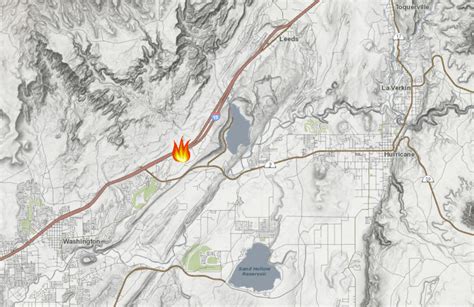 Wildfire Updates Cottonwood Trail Fires Spread Slowed Significantly Southbound I 15