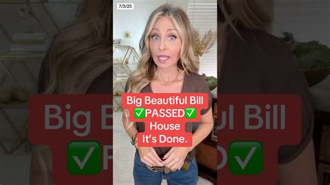 🚨breaking News🚨 Big Beautiful Bill Passed Lisa Remillard