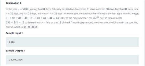 Solve This ‘day Of The Programmer Coding Challenge With 42 Languages To Choose From