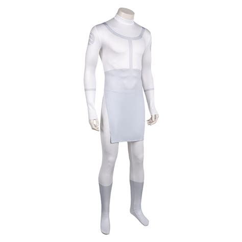 Invincible Mark Grayson White Jumpsuit Combat Suit Carnival Halloween