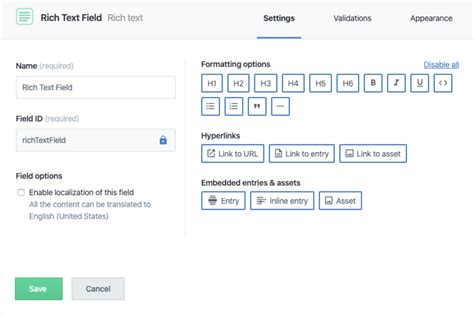 Rich Text Fields Modholden