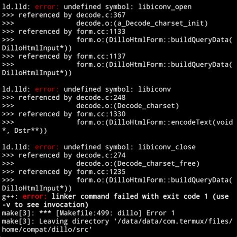 Libiconv Prevents Me From Building The Dillo Web Browser Despite It