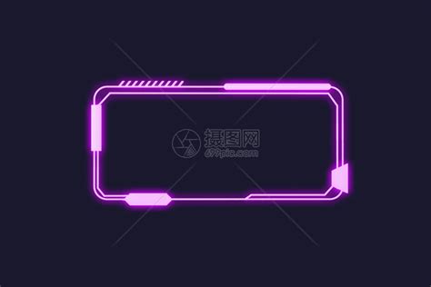 创意c4d发光科技边框动图图片 正版素材402459954 摄图网